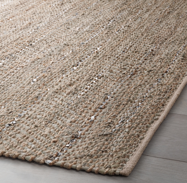 Tinsley Metallic Suede & Jute Handwoven Rug