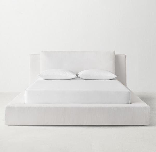 Cloud Slipcovered Platform Bed