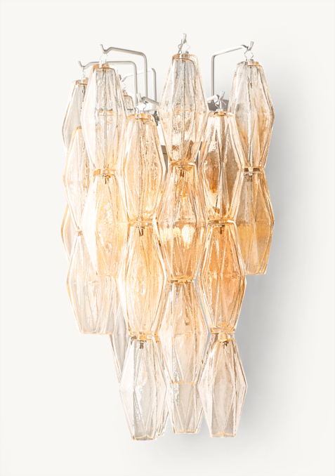 Chiara Clear Glass Sconce | RH TEEN