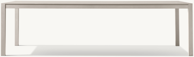 Aegean Aluminum Rectangular Dining Table | RH TEEN