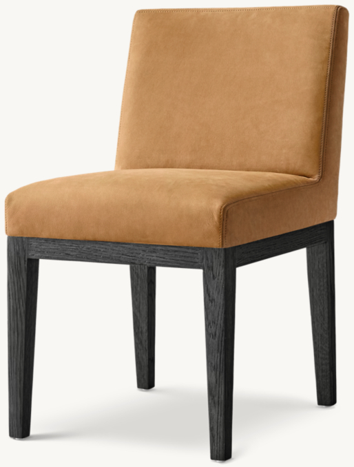 Morgan Leather Dining Side Chair | RH TEEN