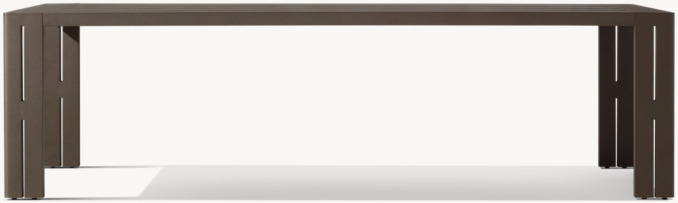 Matira Aluminum Rectangular Dining Table | RH TEEN