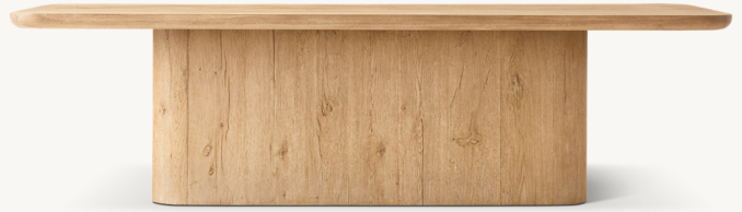 Oslo Pedestal Rectangular Dining Table | RH TEEN