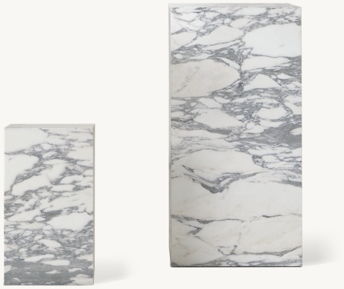 Arabescato Marble Plinth | RH TEEN