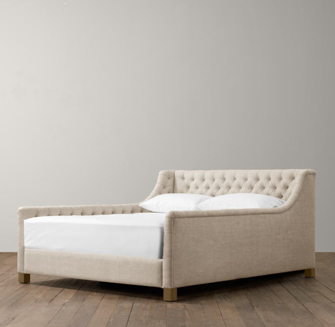 Devyn Tufted Bed - Oak | RH