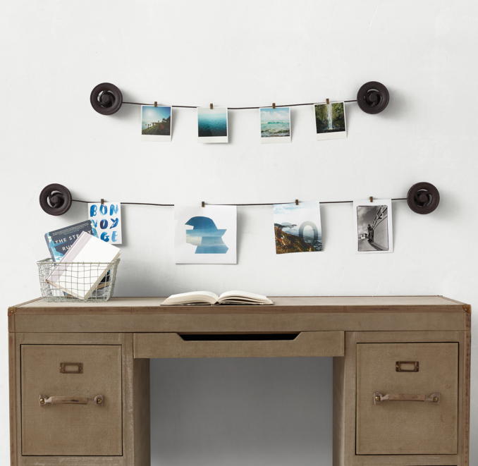 Industrial Wire Photo Display | RH TEEN